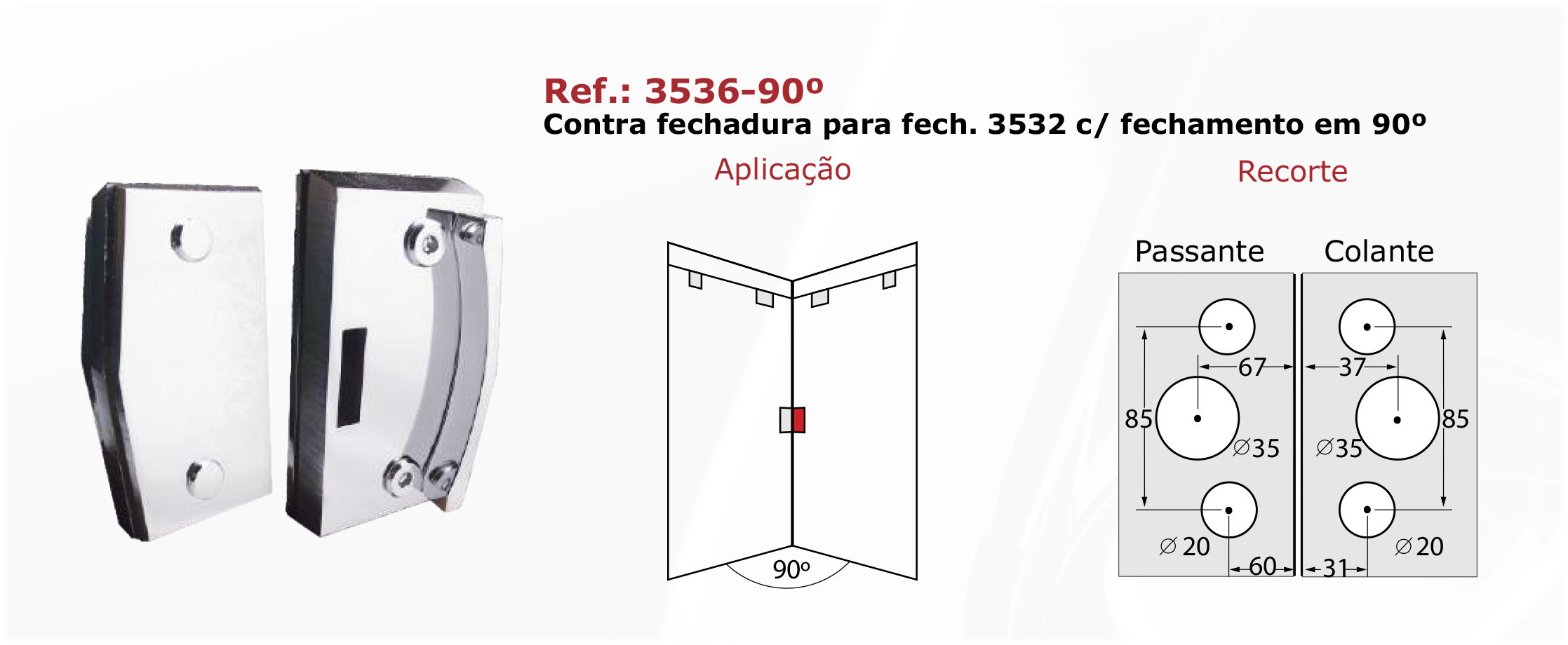 Ferragens em alumínio